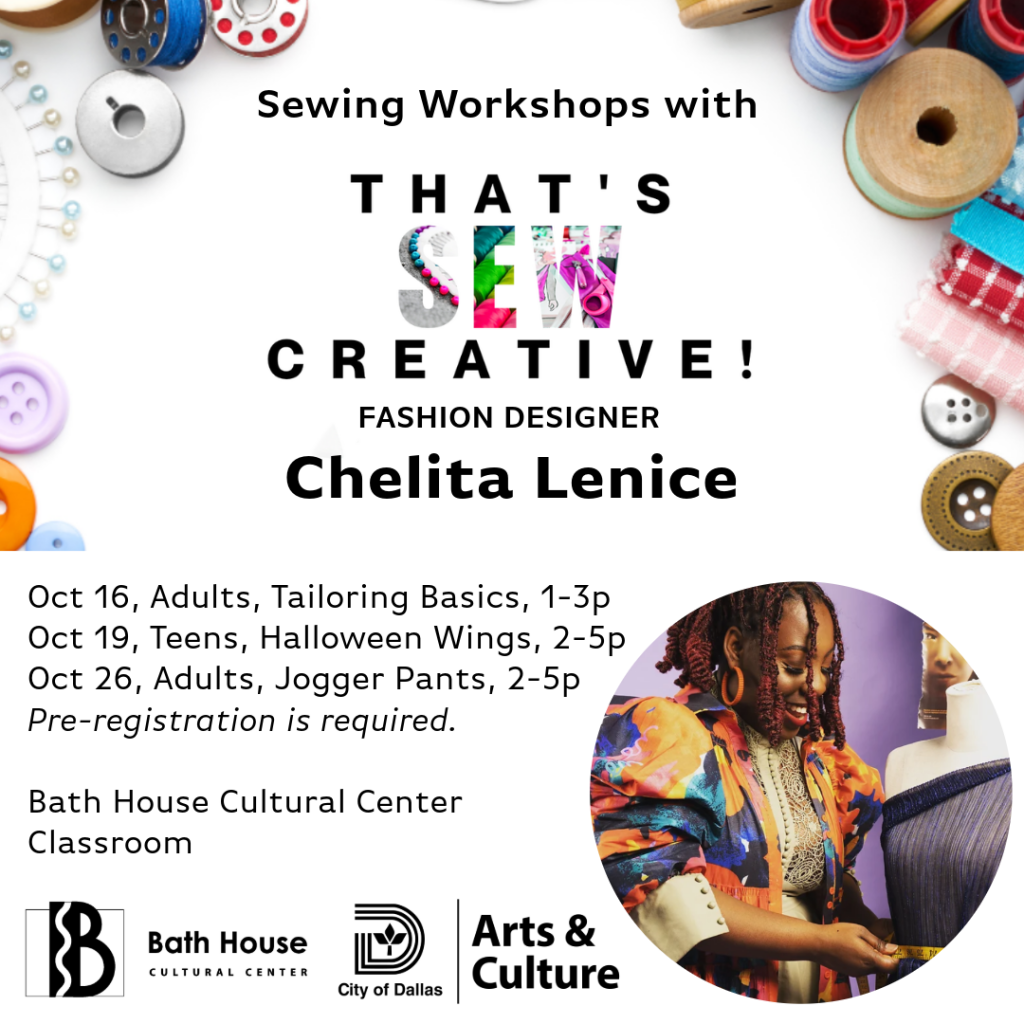 Sewing Workshops with That’s Sew Creative – Bath House Cultural Center